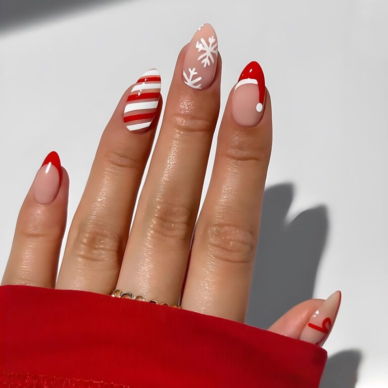 23 Cute and Simple Red Nail Designs – EditmyNails.com – Edit my Nails